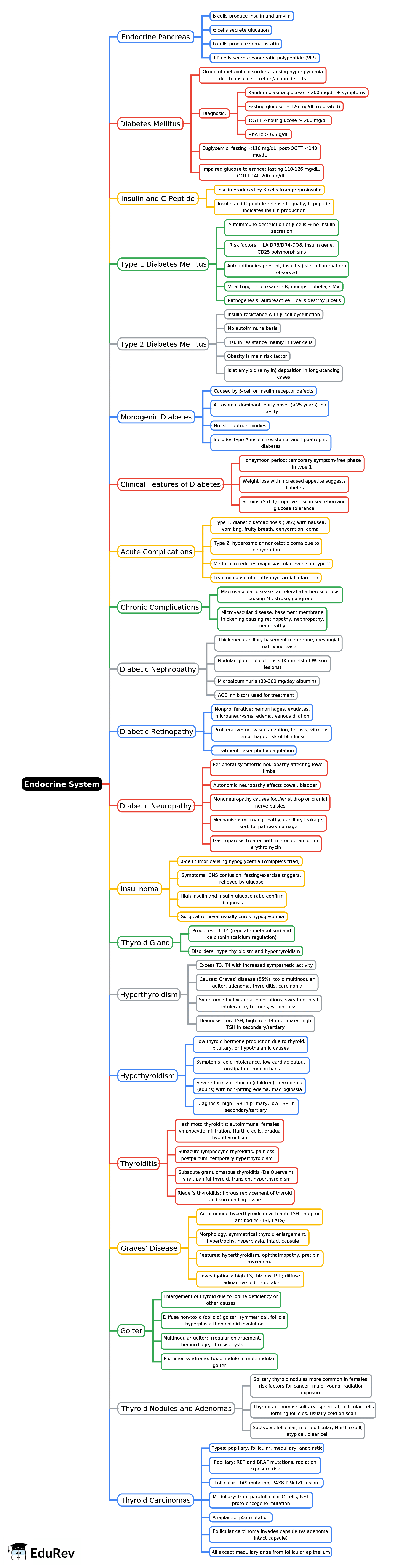 Mind Map: Endocrine System -1 - Pathology - NEET PG PDF Download