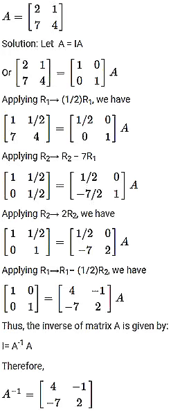 Inverse of a Matrix - Mathematics Optional Notes for UPSC PDF Download