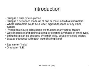 Strings Chapter Notes PDF Download