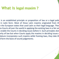 PPT Legal Maxims - CLAT PDF Download