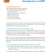 NCERT Textbook - Introduction to GIMP,Information and Computer Technology