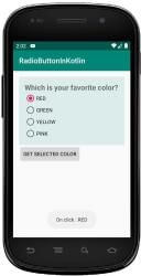 RadioButton in Kotlin - Software Development PDF Download