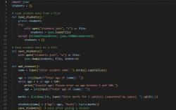 Project Solution: Student Management System P8 - Basics of Python ...