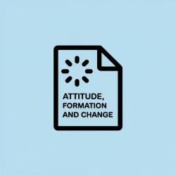 Attitude, Formation and Change - Psychology for UGC NET PDF Download