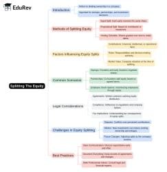 Splitting The Equity Mind Map - Entrepreneurship Starting a Startup PDF