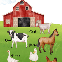 Printable Poster: Farm Animals - Class 1 PDF Download