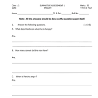 Sample Paper - 4 - Class 2 PDF Download