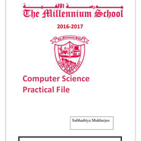 Computer Practical file - Computer Science Engineering (CSE) PDF Download