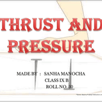 Thrust and Pressure - PowerPoint Presentation, Science, Class 9 PDF ...