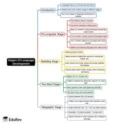 Mind Map: Stages Of Language Development - CTET and State TET PDF Download