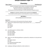 ICSE Class 9 Chemistry Sample Paper Set 4 2025 PDF Download