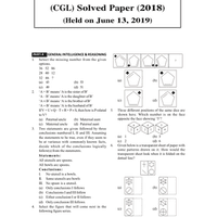 SSC CGL Past Year Paper 2018 (13 June 2019) PDF Download