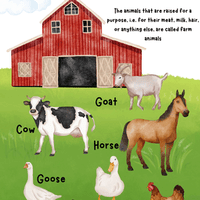Poster: Farm Animals - Class 1 PDF Download