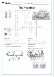 Crossword: Seasons and Weather - Class 2 PDF Download
