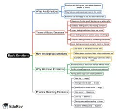 Mind Map: Basic Emotions - English Olympiad Class 4 PDF Download
