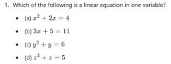 Unit Test: Linear Equations in a Variable - Class 8 PDF Download