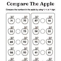 Visual Worksheet: Compare the Numbers (with Solutions) - Mathematics ...