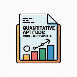 Quantitative Aptitude Model Test Paper- 8 - CA Foundation