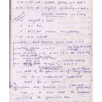 Handwritten Notes: Basics of Control System and Transfer Function ...