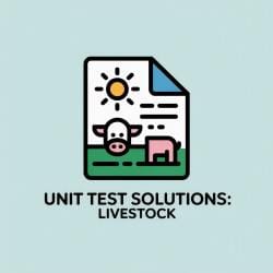 Unit Test Solutions: Livestock - Social Studies for Class 4 PDF Download