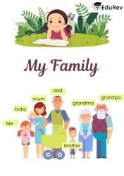 Printable Poster : My Family - Class 1 PDF Download