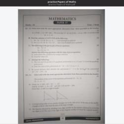 Mathematics Paper 4 - Class 10 PDF Download