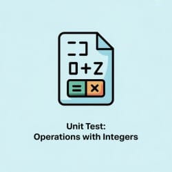 Operations with Integers Unit Test Class 7 Maths (Ganita Prakash) - New