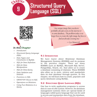 NCERT Textbook: Structured Query Language (Sql) - Humanities/Arts PDF Download