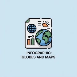 Infographic: Globes and Maps - Social Studies for Class 4 PDF Download