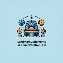 Mind Map: Landmark Judgments in Administrative Law - Administrative Law - CLAT PG PDF Download