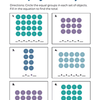 Printable Worksheet: Counting Up (Grouping and Arrays) - Class 2 PDF ...