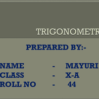 TRIGONOMETRY- PPT (Powerpoint Presentation), MATHEMATICS, CLASS X ...