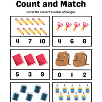 Counting Numbers Worksheet - Class 1 Mathematics - FREE PDF Download