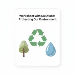Protecting Our Environment Worksheet - Class 3 SST ICSE PDF Download