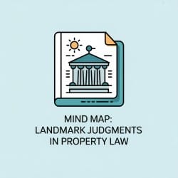Mind Map: Landmark Judgments in Property Law - Property Law - CLAT PG ...