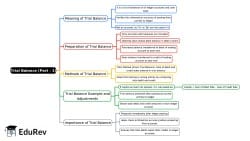 Mind Map: Trial Balance (Part - 1) - Commerce PDF Download