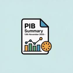 PIB Summary - 13th November 2025(Hindi) - Current Affairs (Hindi): Daily, Weekly and Monthly ...