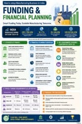 Infographic Funding and Financial Planning - How to setup Manufacturing