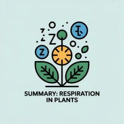 NCERT Summary: Respiration In Plants - Biology Class 11 - NEET PDF Download