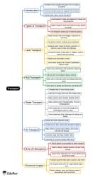 Transport Mind Map - Grade 4 SST PDF Download