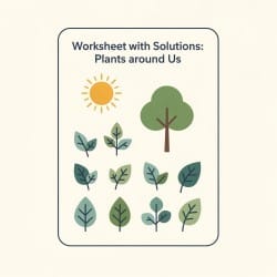 Plants around Us Worksheet - Class 2 Science ICSE PDF Download