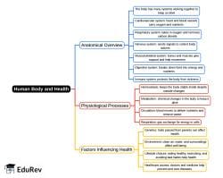 Human Body and Health Mind Map - Class 5 PDF Download