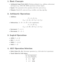 Formula Sheets: A Simple ALU - Digital Electronics - Electrical ...