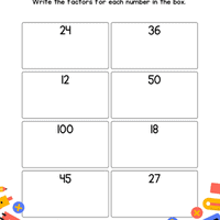 Visual Worksheet: Factors - Mathematics (Maths Mela) Class 5 - New ...