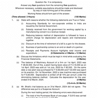 Accounting Model Test Paper -1 (Questions) - CA Foundation PDF Download