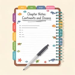 Continents and Oceans Chapter Notes - Social Studies for Class 4 PDF ...