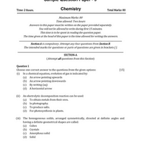 ICSE Class 9 Chemistry Sample Paper 2025 - 5 - Chemistry Class 9 ICSE ...