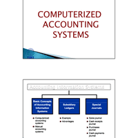 Computerised accounting - Notes - Class 11 PDF Download