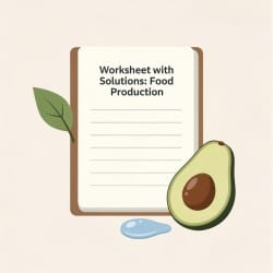 Food Production Worksheet - Class 8 Biology ICSE PDF Download