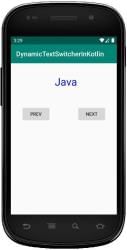 Dynamic TextSwitcher in Kotlin - Software Development PDF Download